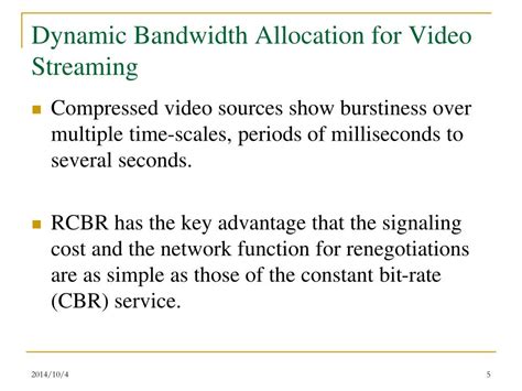 ppt minimum cost scheduling of stored video in dynamic bandwidth