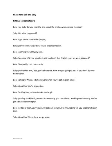 Ks3 Drama Comedy Script Set Teaching Resources