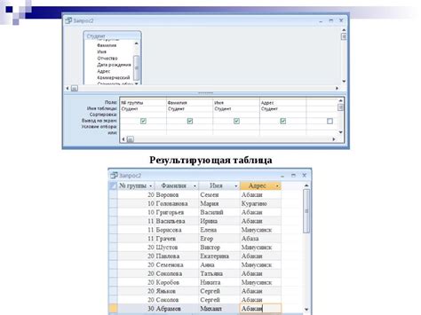 СУБД Ms Access презентация доклад проект скачать