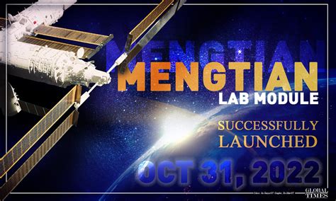 Rightways to Success: Mengtian lab module successfully launched, the final part of Chinese space ...