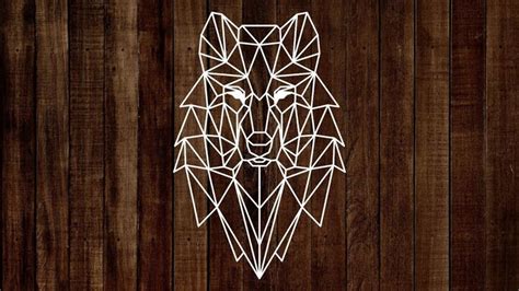 Морда волка Макет панно под лазерную резку