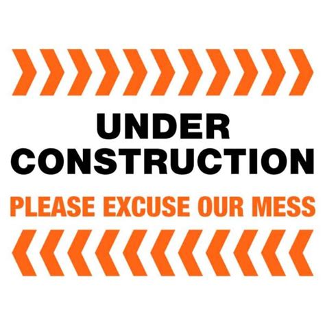 Corrugated Plastic Inserts 2 Pack Under Construction Mess Visual
