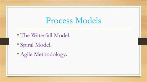 Process Model In Software Engineering Note Ppt Complete Pptx