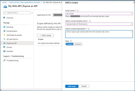 The Code Blogger Protect Net Core Api Using Azure Ad B2c And Msal