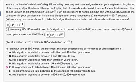 Solved You Are The Head Of A Division Of A Big Silicon