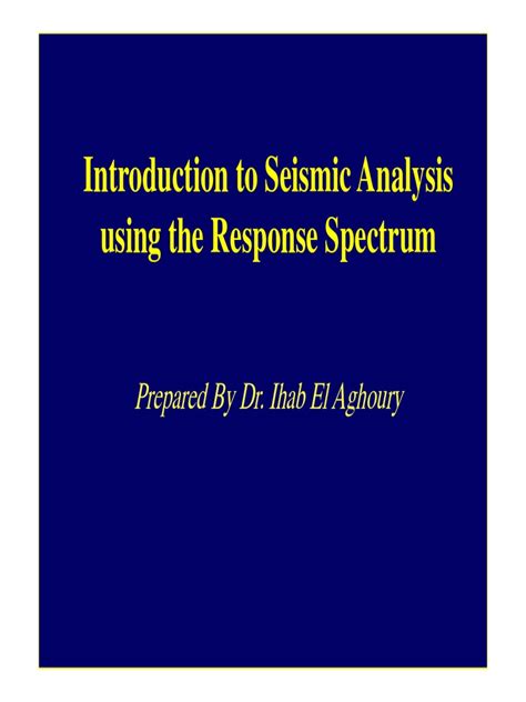 Introduction To Seismic Analysis Download Free Pdf Mass Normal Mode
