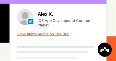 Alex K Ios App Developer At Curated Planet The Org