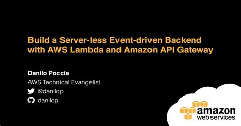 Pdf Build A Server Less Event Driven Backend With Aws Lambda And