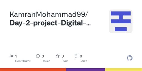 Github Kamranmohammad99day 2 Project Digital Clock