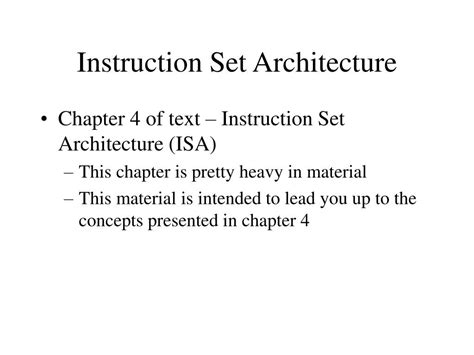 PPT Architecture Review Instruction Set Architecture PowerPoint Presentation ID