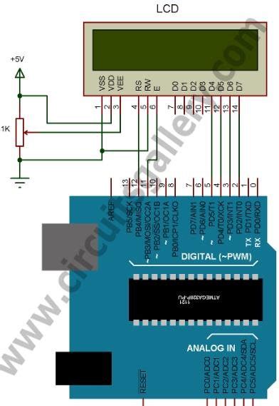 Shows The Connection Of LCD To Arduino Download Scientific Diagram