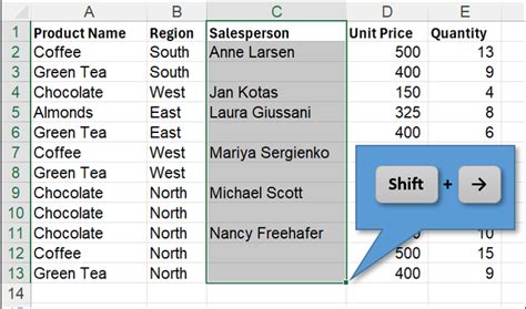 Selecting Entire Columns That Have Blank Cells Excel Campus