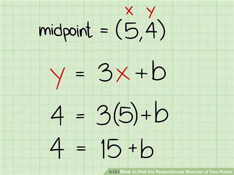 3 Ways To Find The Perpendicular Bisector Of Two Points Wikihow