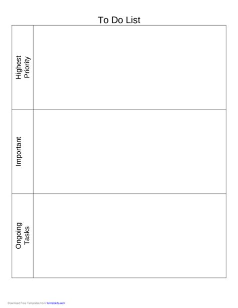 Priority To Do List Free Download
