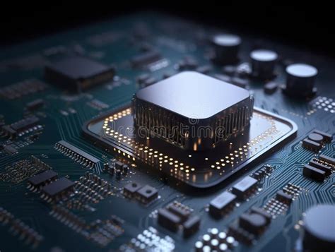 abstract central computer processors concept stock illustration