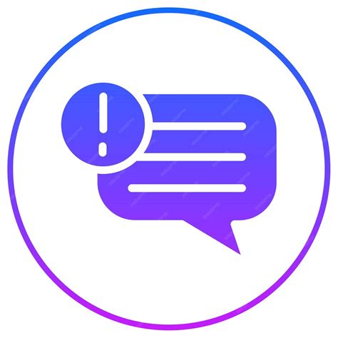 Premium Vector Message Alert Icon
