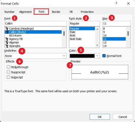 Setting Cell Type And Font In Excel Tpoint Tech