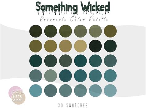 Halloween Procreate Color Palette Bundle Color Palette For Procreate Procreate Swatches Ipad Art