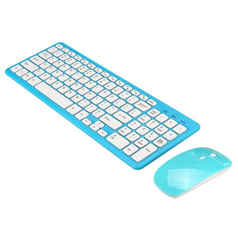 1 Set Wireless Keyboard Mouse Combo Ultra Thin Ful Vicedeal