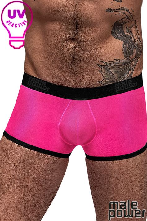 Sheer Soft Stretch Uv Reactive Mesh Short La Clé Du Plaisir Sex Shop