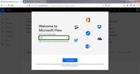 getting started with microsoft flow