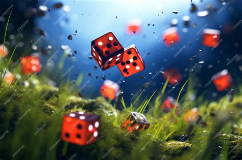 premium photo unusual floating dice a stunning ar experience with a