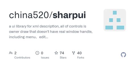 Github China520sharpui A Ui Library For Xml Description All Of