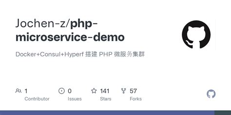 GitHub Jochen z php microservice demo Docker Consul Hyperf 搭建 PHP 微服务集群