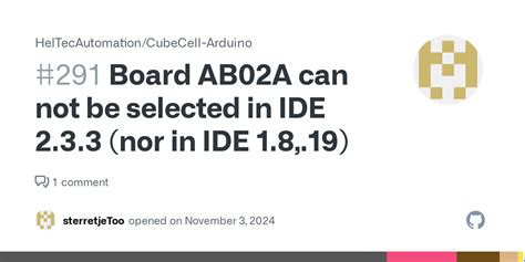 Board Ab02a Can Not Be Selected In Ide 233 Nor In Ide 1819 · Issue 291