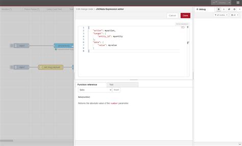 pass entity name to action node at runtime node red home assistant
