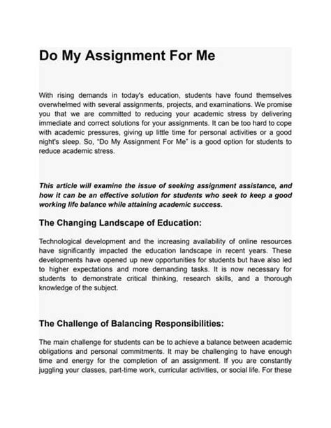 Ways To Get Help In Assignment Ppt