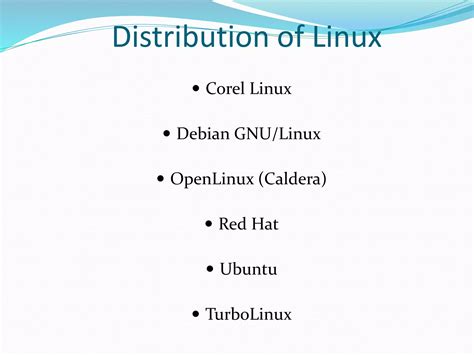 Linux Operating System Ppt PPTX Operating Systems Computer Software And Applications