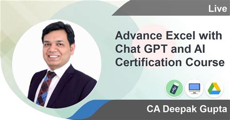 Advance Excel With Chat Gpt And Ai Certification Course