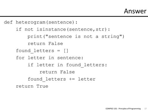 Ppt Compsci 101 Principles Of Programming Powerpoint Presentation