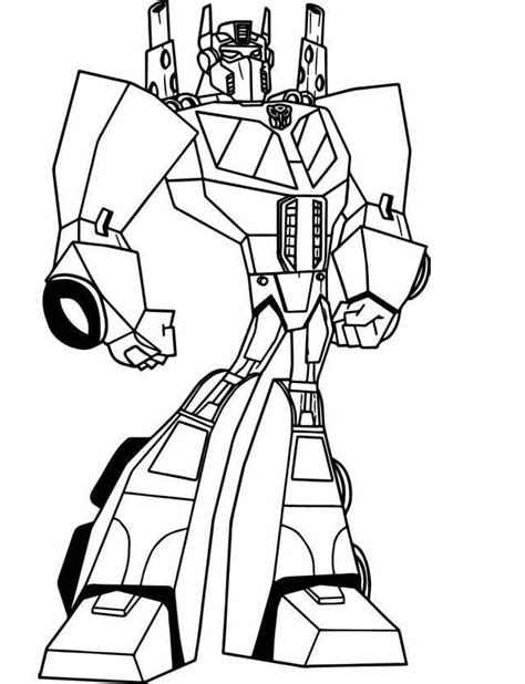 Transformers Bildumriss Zum Ausmalen Kostenlos Malvorlagen Und