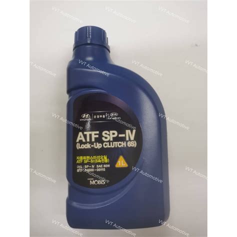 Sarawak Hyundai Atf Sp Iv Sp4 6 Speed Auto Transmission Fluid Gear Oil 1l X 4 Bottles 04500