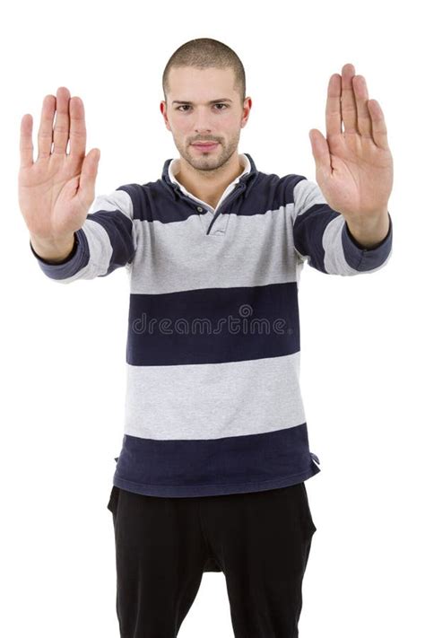 Stop Man Stock Image Image Of Halt Conceptual Product 33618997