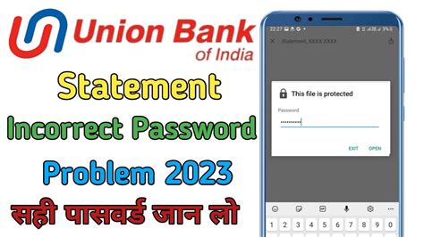 Union Bank Statement Pdf Password Union Bank Statement Pdf Password Not