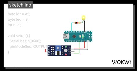Sensor Photoresistor Ldr Wokwi Esp32 Stm32 Arduino Simulator