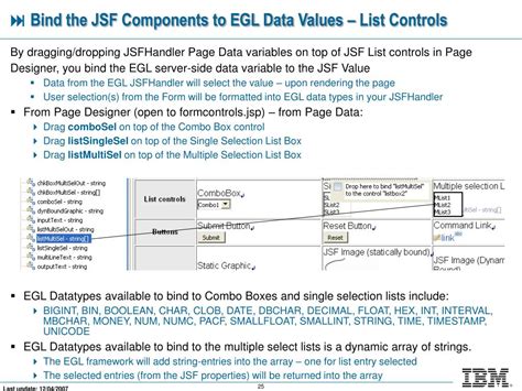 ppt “essential” jsf components and egl bindings powerpoint