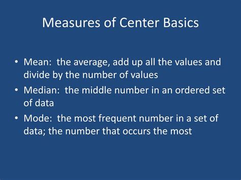 PPT Measures Of Center Mean Median Mode PowerPoint Presentation Free Download ID 4855918