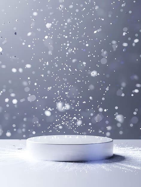 Premium Photo Radial Star Shaped Silver Product Stand With A