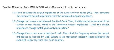 Solved Analog Vlsi Laboratory Laboratory 4 Analysis And