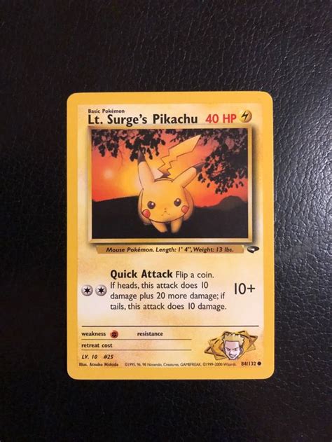 Gym Challenge Lt Surges Pikachu 84132 Ab 1 Gebraucht In Paradiso