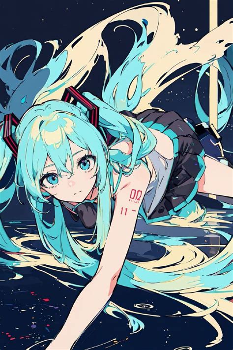 Hatsune Miku Miku Hatsune Chibi Anime Artwork Hatsune Miku