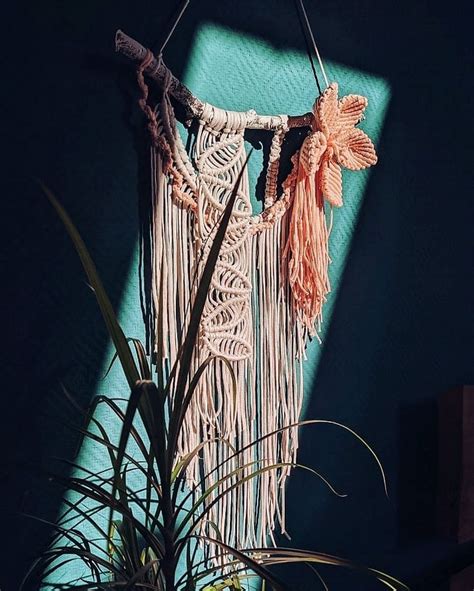 макраме панно с цветком мастер класс In 2024