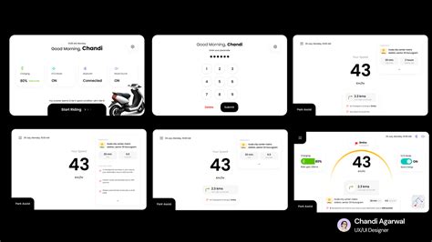Electric Scooter Display Behance