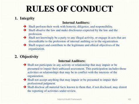 INTERNAL AUDIT FRAMEWORK