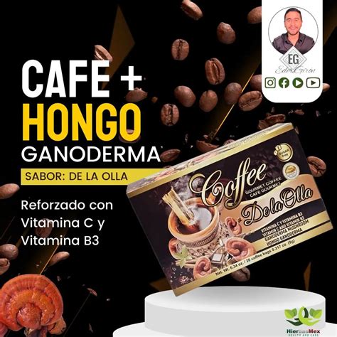 Café Con Hongo Ganoderma De La Olla Vitamina C Y B3 18 Sobres De 4 7g