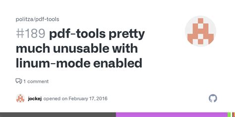 Pdf Tools Pretty Much Unusable With Linum Mode Enabled Issue 189 Politza Pdf Tools GitHub